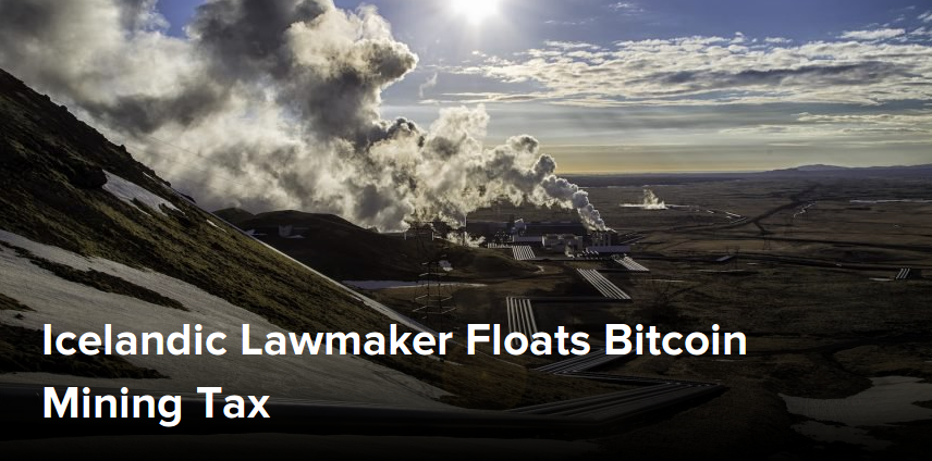 Blockwart: Icelandic Lawmaker Floats Bitcoin Mining Tax – Thomas J ...