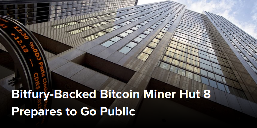 Blockwart: [Russian] Bitfury-Backed Bitcoin Miner Hut 8 Prepares to Go ...