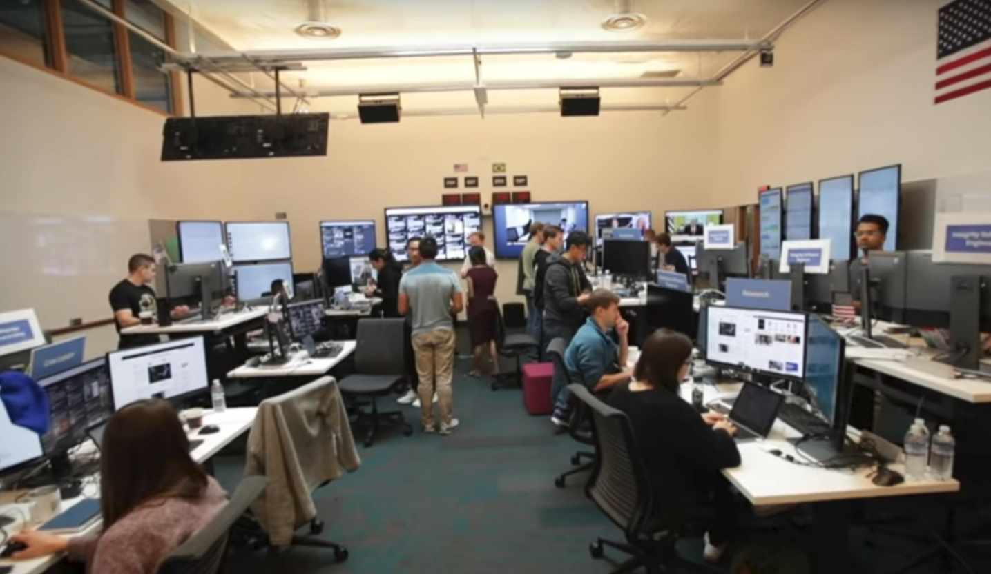 Take a VideoTour of Facebook’s 20-Person US Election Security War Room ...