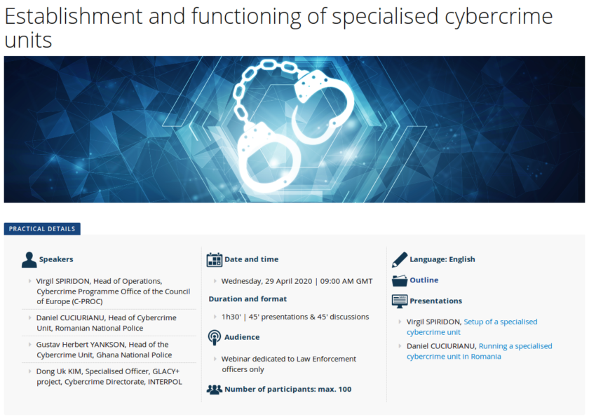 Establishment and functioning of specialised cybercrime units – Thomas ...