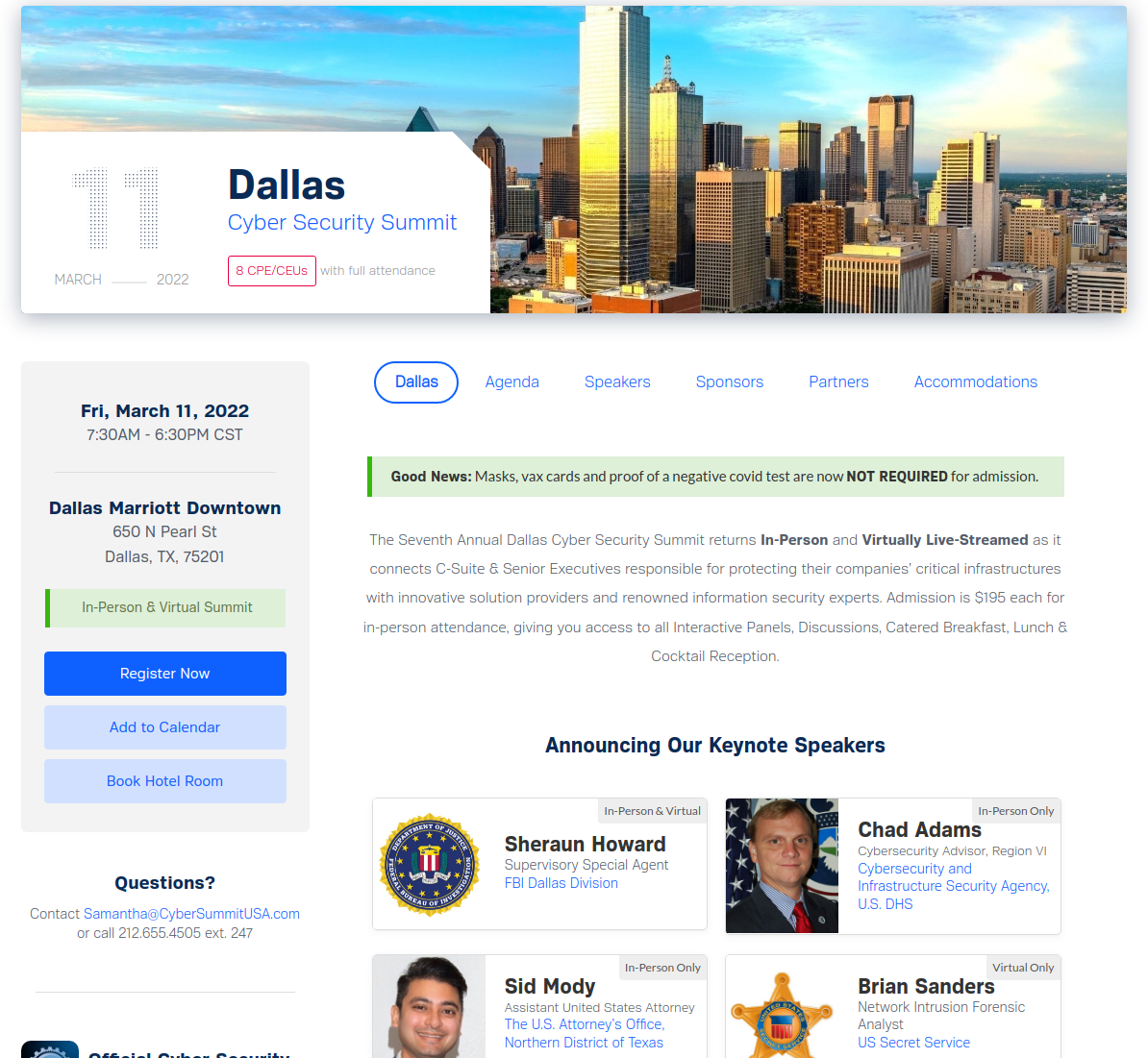 Dallas Cyber Sec Summit MAR 2022 – Thomas J. Ackermann